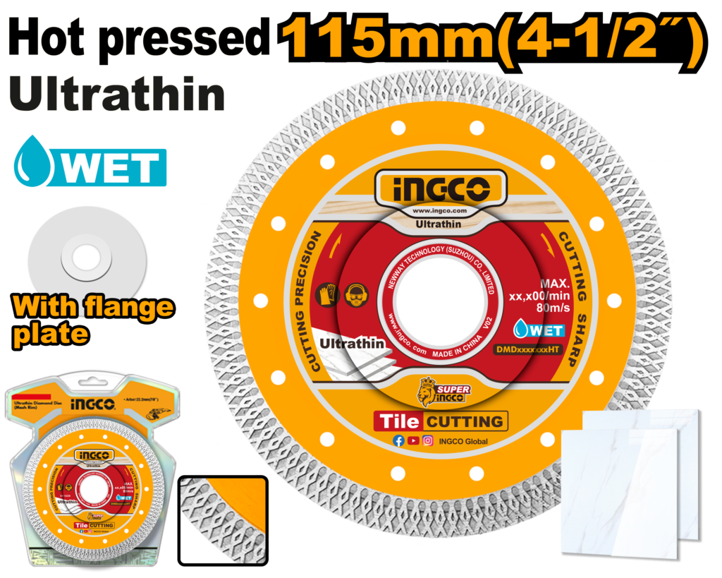 Disco Diamantado Ultrafino 115mm Ingco DMD081151HT - INGCO